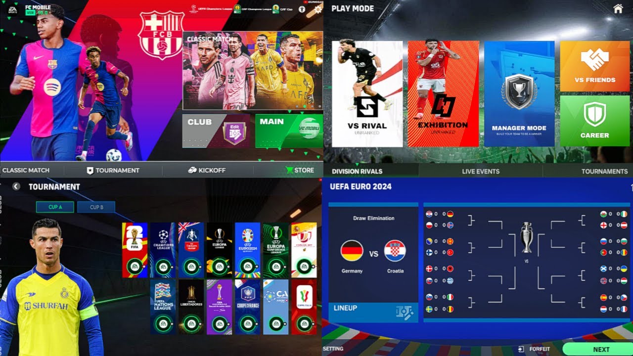 FIFA 16 MOBILE MOD EA SPORTS FC 25 ANDROID OFFLINE ALL TOURNAMENT NEW ...