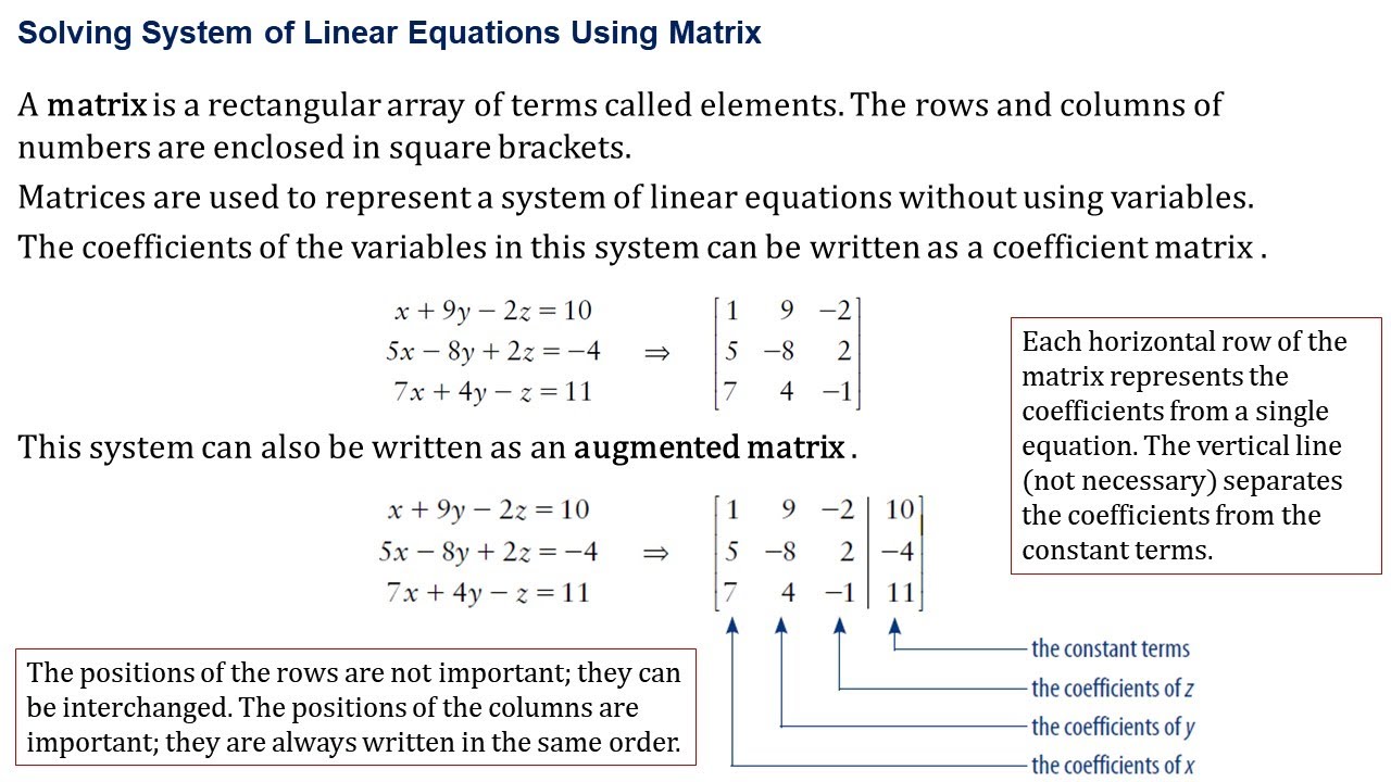 Topic 4: Multi-variable linear equations (B) - YouTube