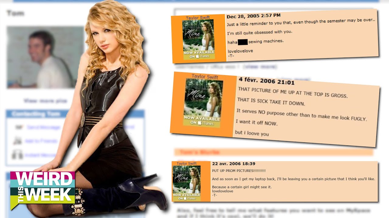 Taylor Swift's MySpace Page! Donald Trump Makeup Tutorial?! +Tortoise ...