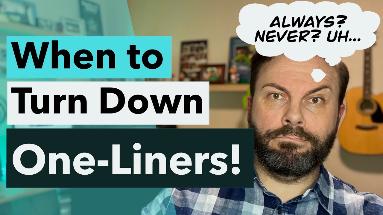 When To Turn Down One Liners YouTube when-to-turn-down-one-liners-youtube