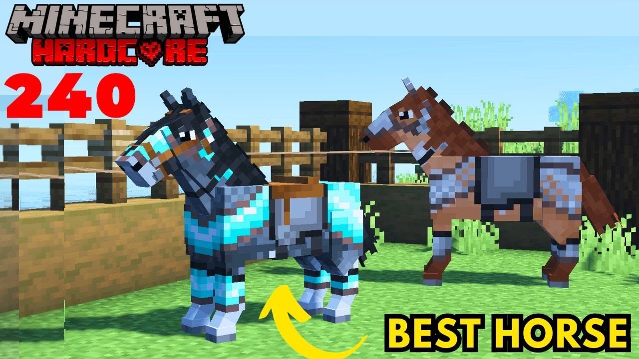 I found the FASTEST HORSE in Minecraft Hardcore! - YouTube