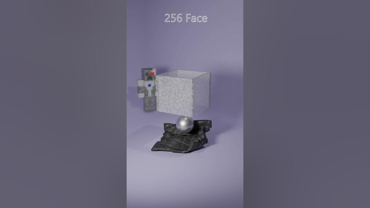 Minecraft X Blender 3D Cloth and Ball Simulation 💎⛏️ #blender #3d # ...