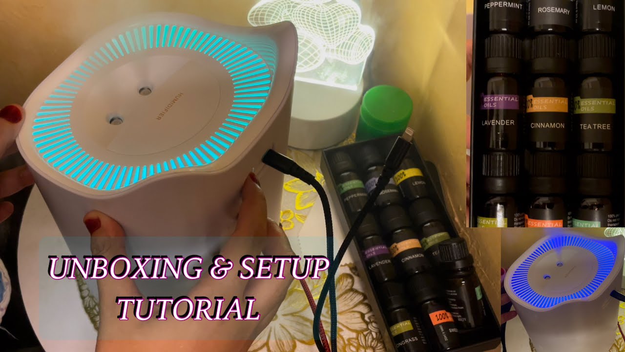 Unboxing & Set Up Tutorials | Humidifier Diffuser Aromatic Oil 3300ml ...