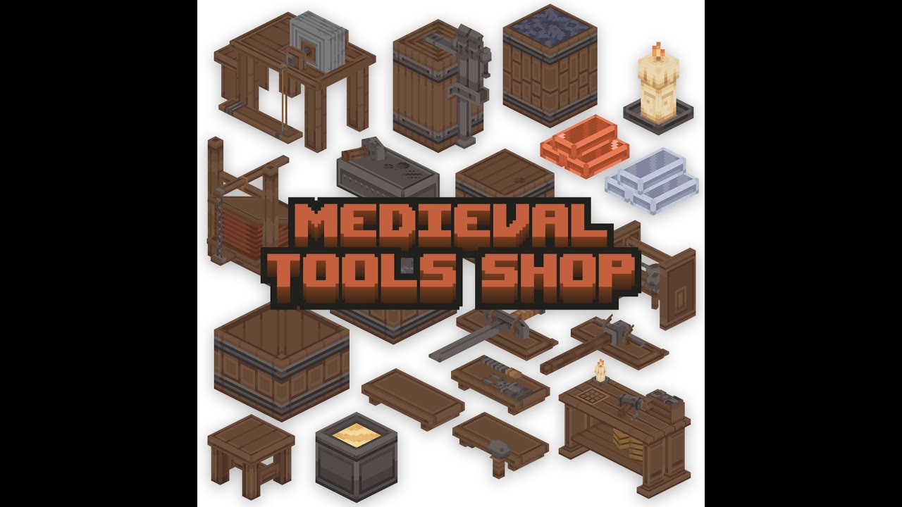 Medieval Tools Shop Decoration Volume 1 - YouTube