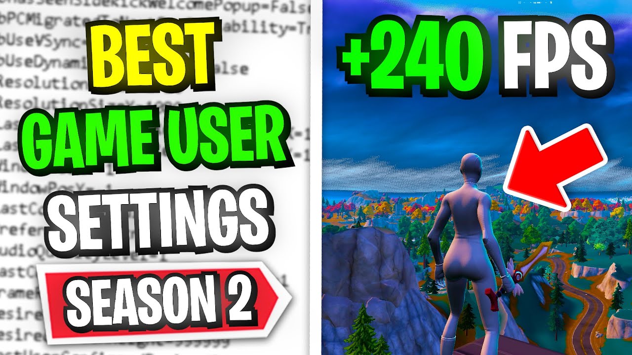 BEST Game User Settings in Fortnite Chapter 4 Season 2! 💜 (BOOST FPS ...