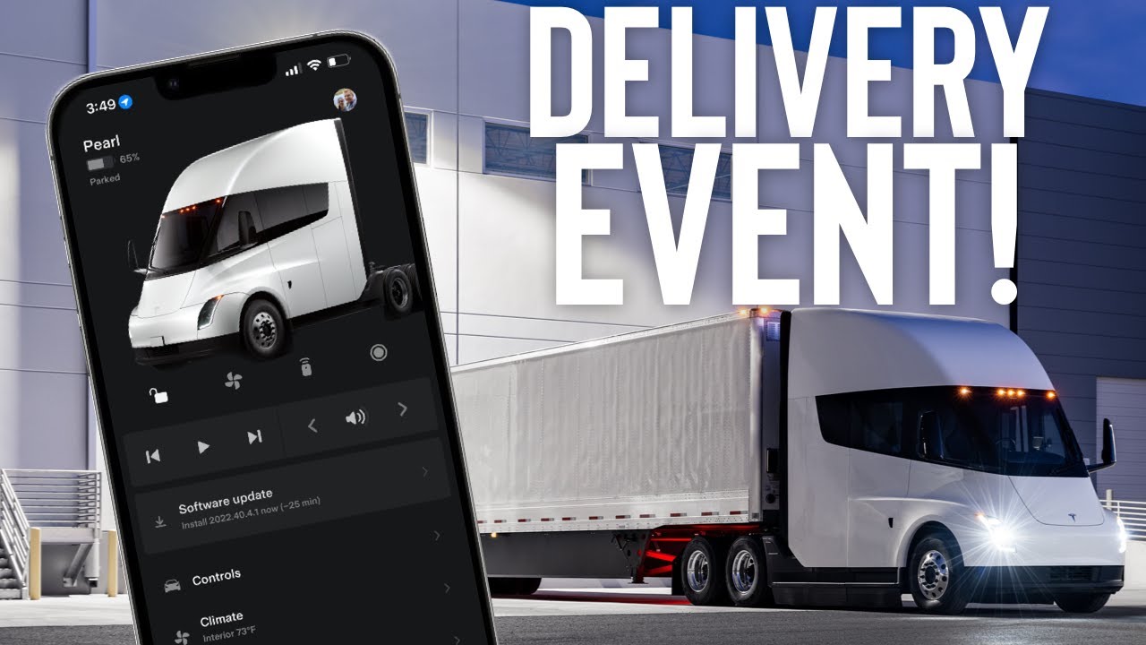 Tesla Preps Semi Delivery Event & App! - YouTube