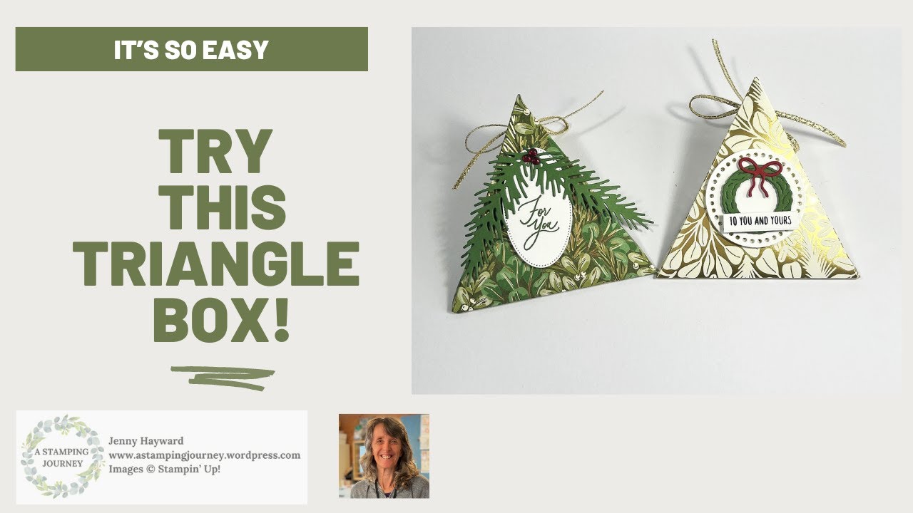 Make it quick! | Easy Triangle Treat Box | No gluing required. - YouTube