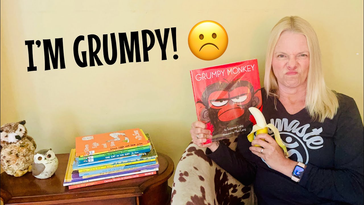 Kids Books Read Aloud- Grumpy Monkey by Suzanne Lang - YouTube
