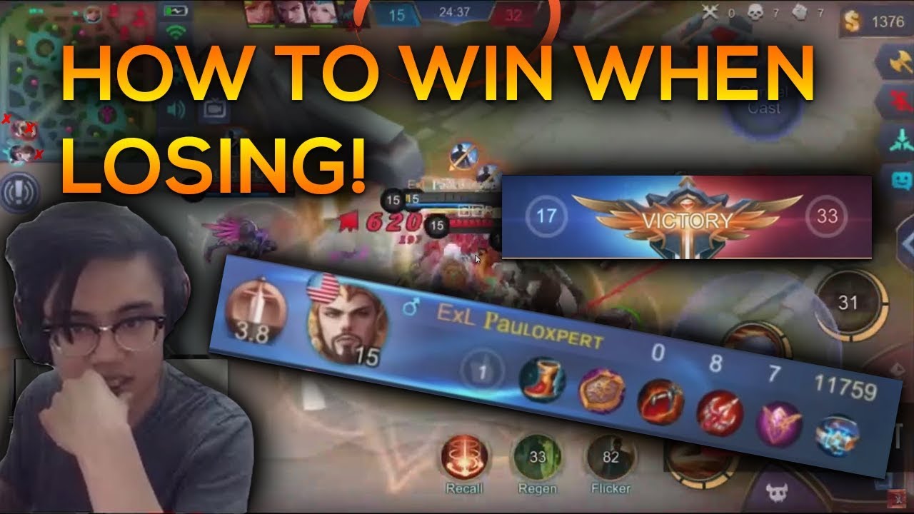 HOW TO WIN WHEN LOSING | MOBILE LEGENDS - YouTube