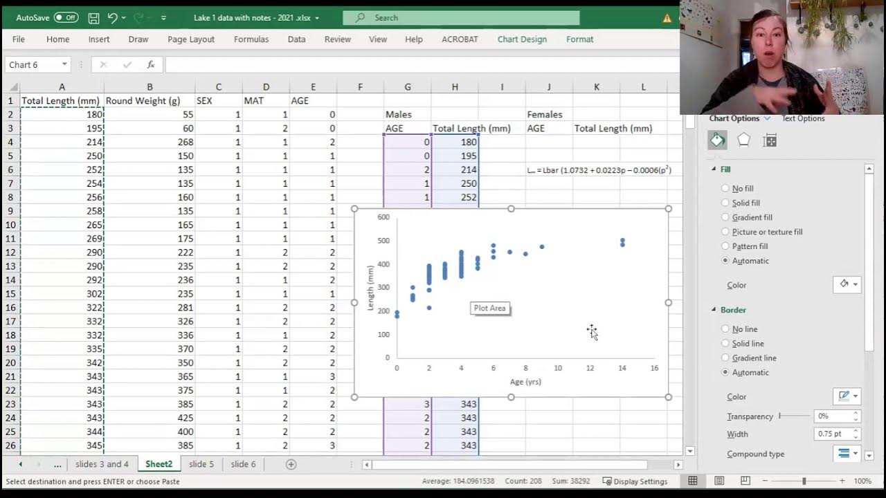 Population Demographics on Excel 2: Growth and Length at Age - YouTube