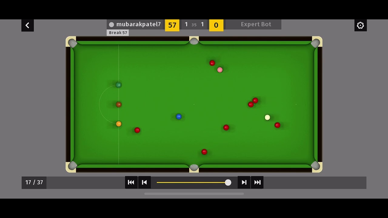 12th 147 Maximum Break in Total Snooker iOSgame - YouTube