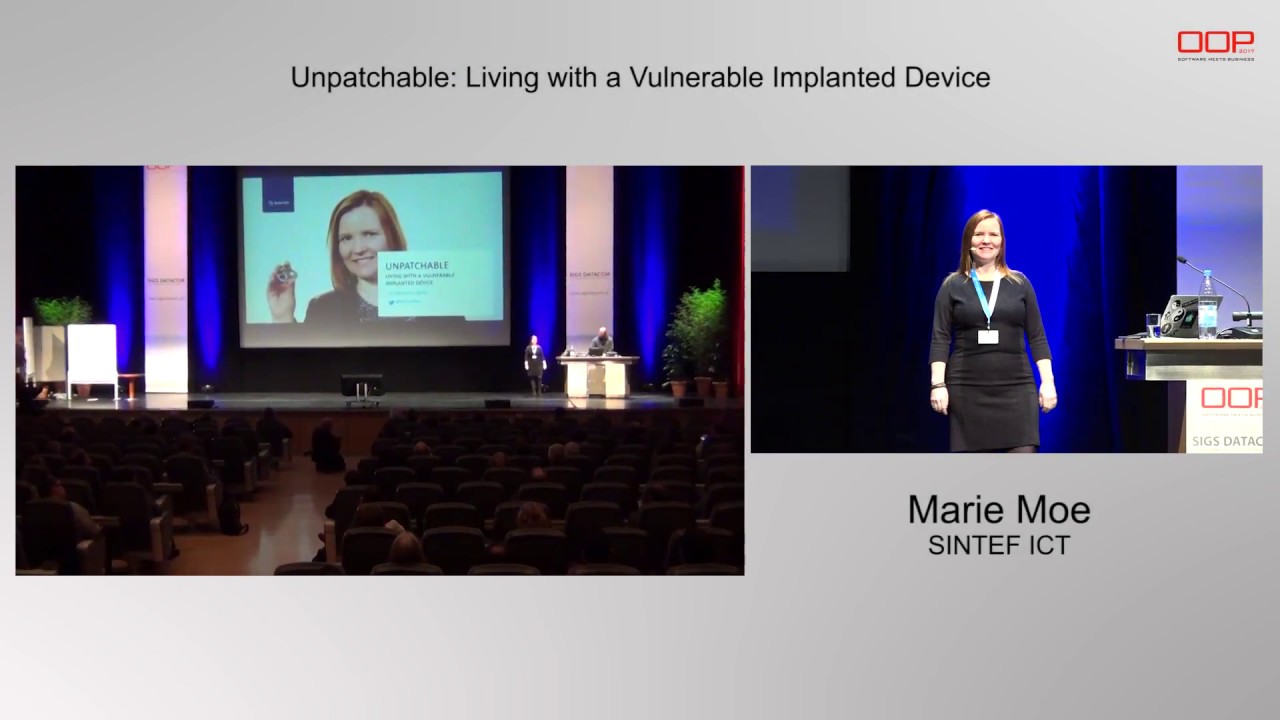 Keynote @OOP2017 - Marie Moe: "Unpatchable: Living with a Vulnerable ...