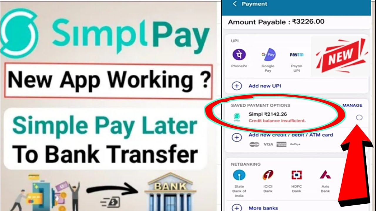 Simple pay Later to Bank Account | Simple pay later to bank transfer ...