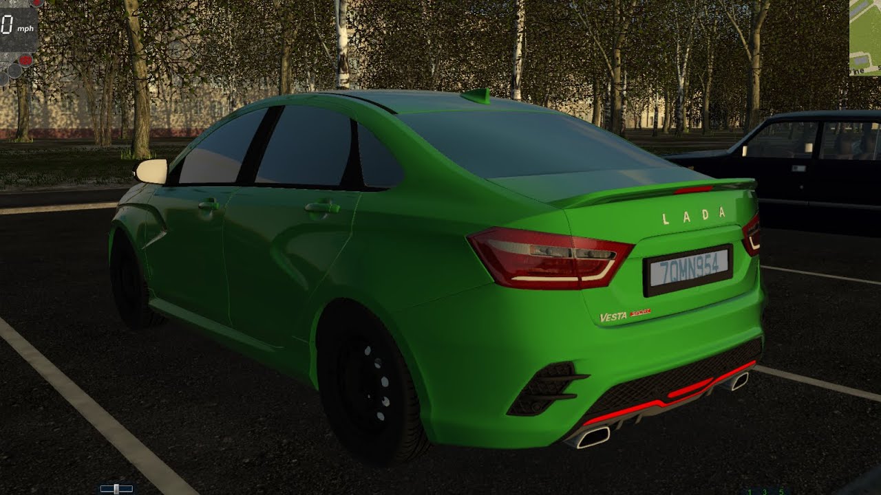 Lada Vesta Sport 1.8i - City car driving [Logitech G29] - YouTube