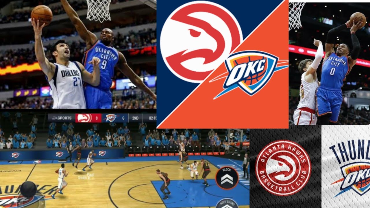HAWKS vs THUNDER ||🏀🏀 NBA LIVE -#1 Full Gameplay - YouTube