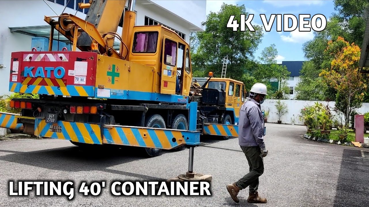 40 feet Container to be lift by mobile crane 20t | Mobile crane Lifting ...