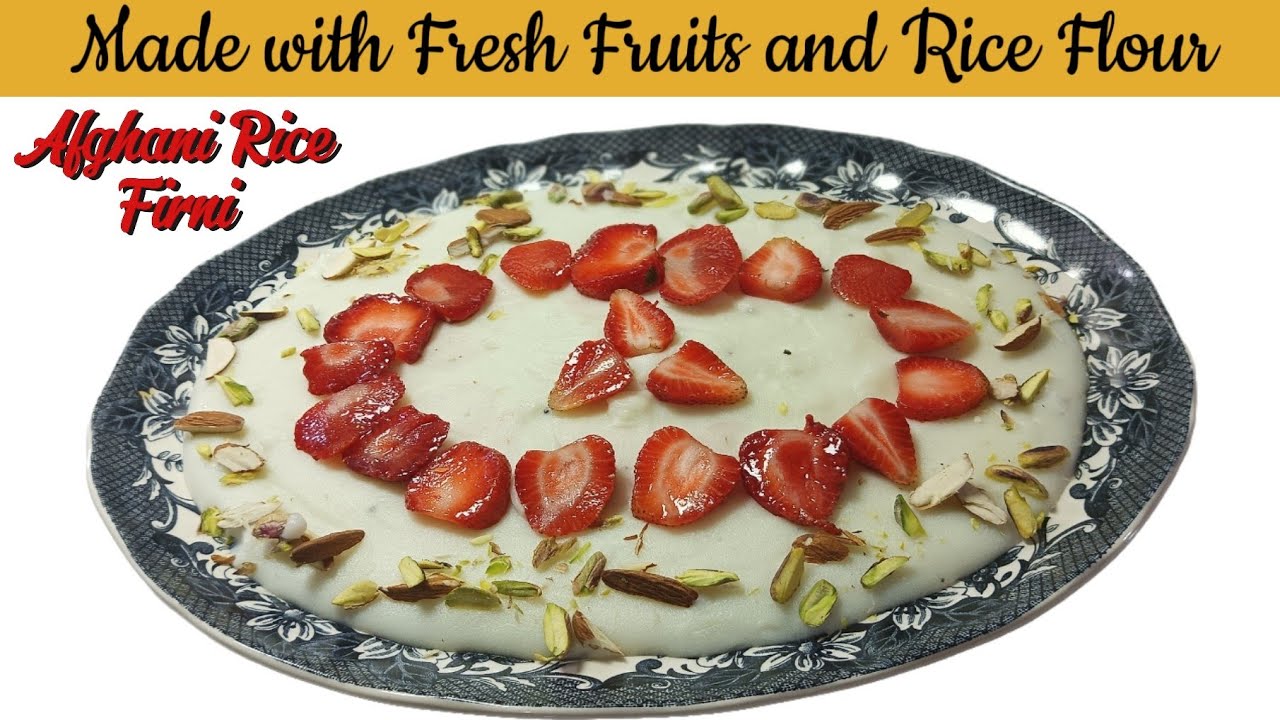 Afghani Rice Firni | Rice Pudding | Fruits And Rice Flour Pudding With ...