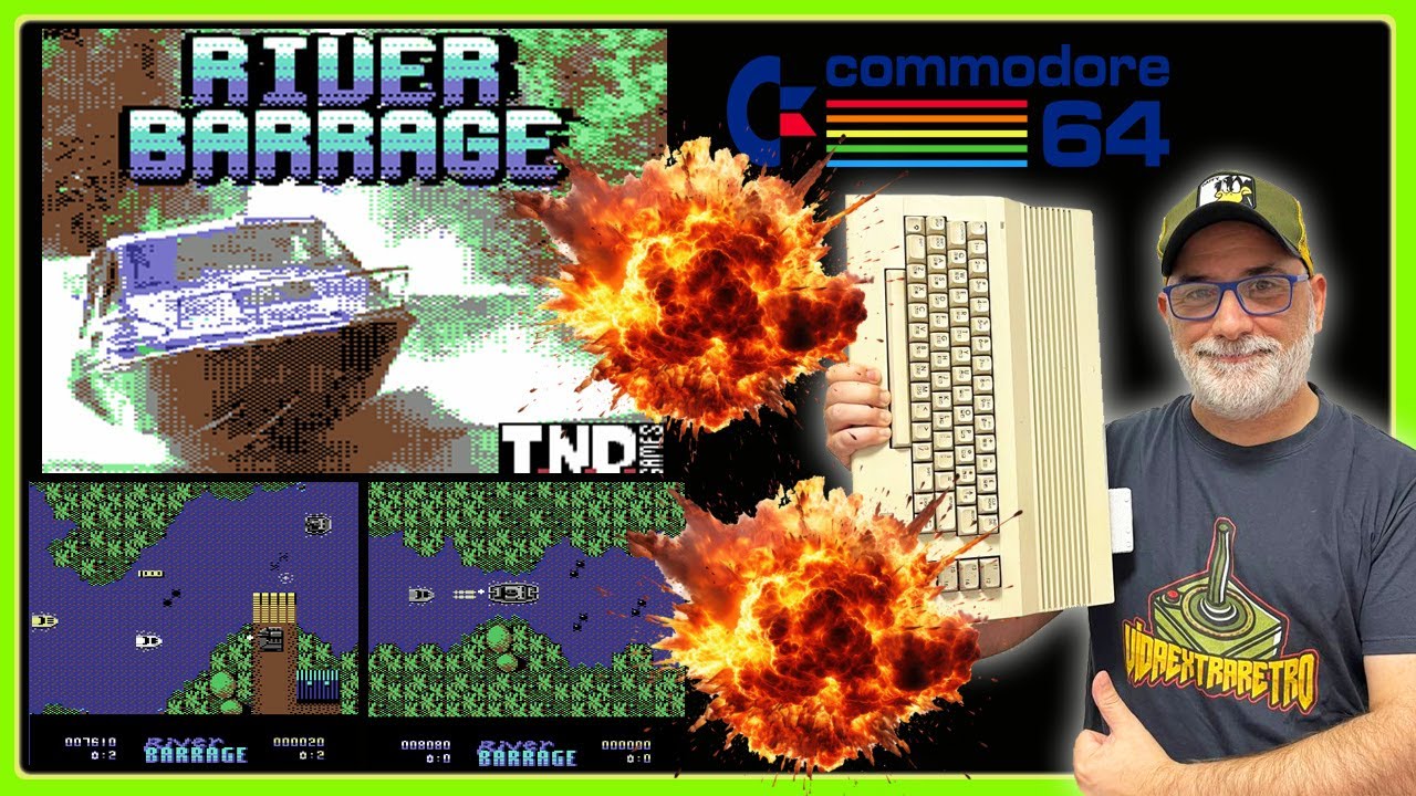 🔥 DE PERDIDOS, AL RIO 🔥 River Barrage (Commodore C64 - 2024) - YouTube
