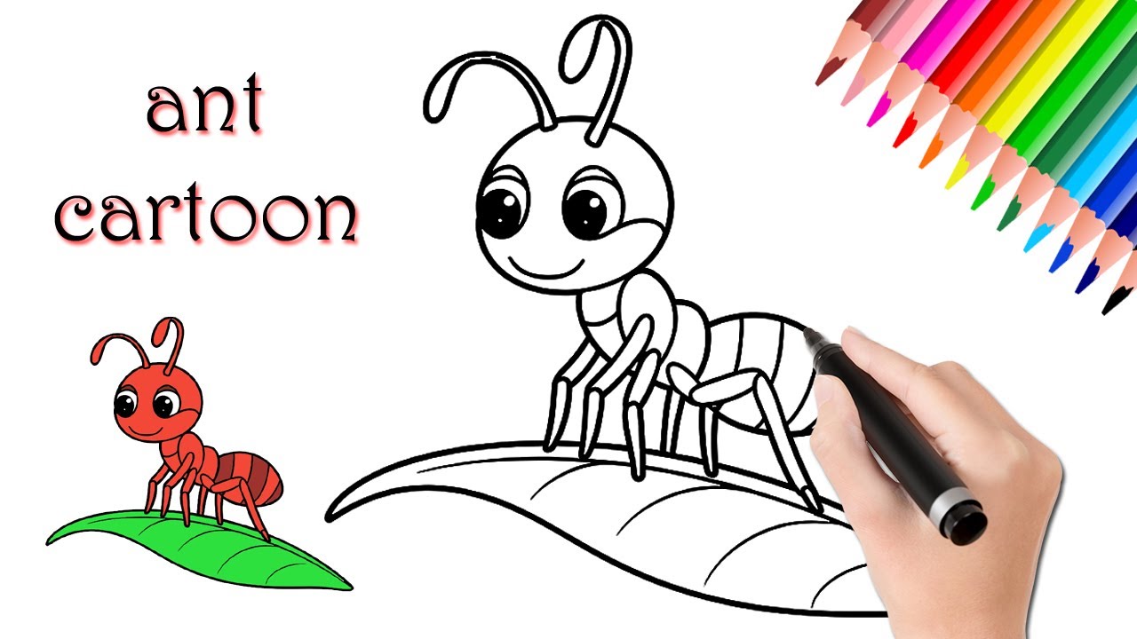 How to Draw ant Step by Step | easy drawing and painting tutorial for ...