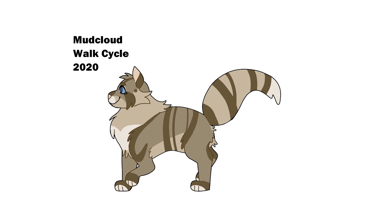 2D Walk Cycle : Warrior cats oc - YouTube
