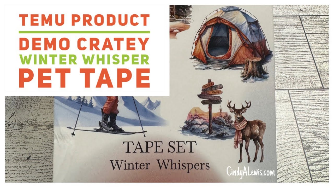 Temu Product Demo Cratey Winter Whisper Pet Tape - YouTube