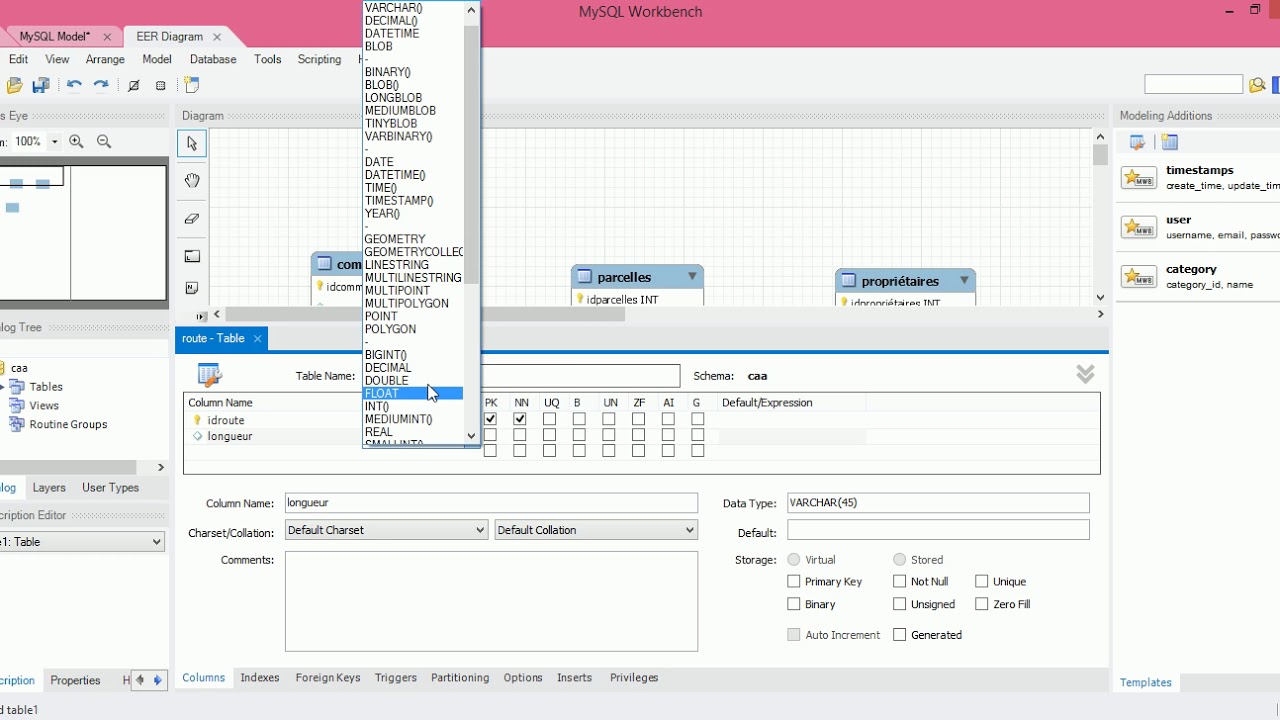 Générer une Base de données à partir d'un MCD sur MySQL - YouTube