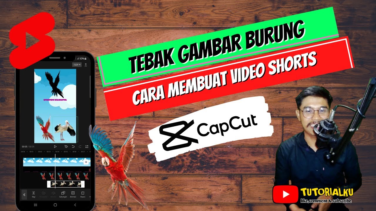 Cara Membuat Video Shorts Di Capcut,Tebak Gambar Burung - YouTube