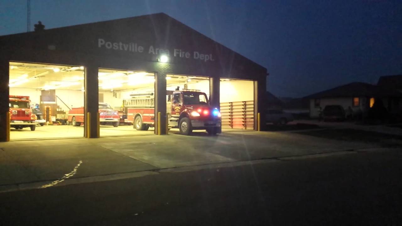 Postville Fire & EMS Responding to an MVA - YouTube