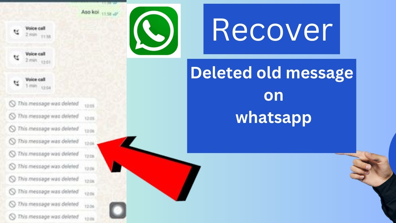How to Recover deleted message on Whatsapp || Whatsapp Deleted Message ...