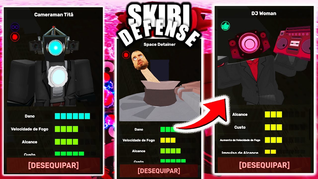 SKIBI DEFENSE ! [UPDATE 1] NOVO TITAN CAMERAMAN, DJ WOMAN E SPACE ...