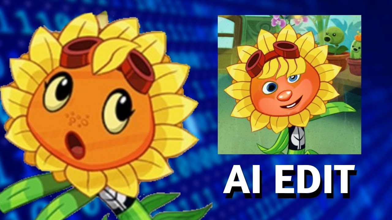I Edited PvZ Heroes Images Using AI - YouTube