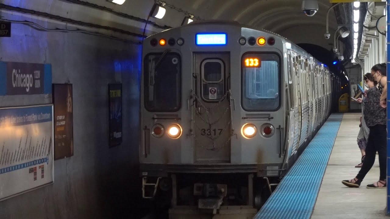 CTA "L" Train System : Chicago Station [ Blue Line ] - YouTube