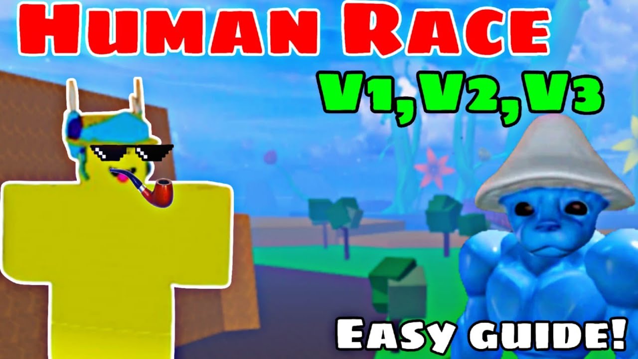 HUMAN RACE V3 | Easiest GUIDE in blox fruit | Second Sea 🗿 - YouTube