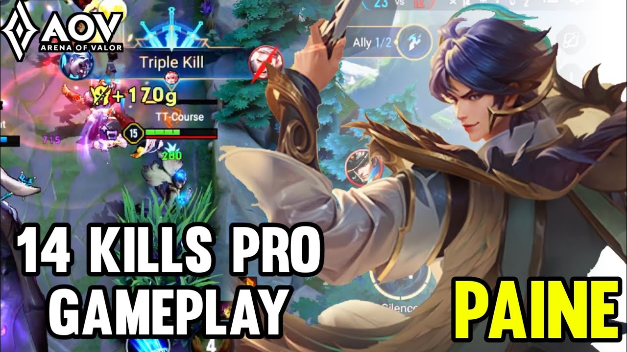 AOV : PAINE GAMEPLAY | 14 KILLS - ARENA OF VALOR | LIÊNQUÂNMOBILE | ROV ...