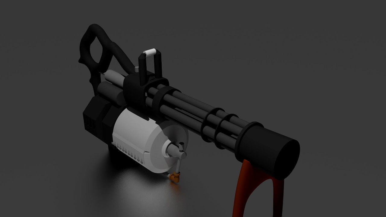 Speed Modeling A TF2 Minigun || Blender - YouTube