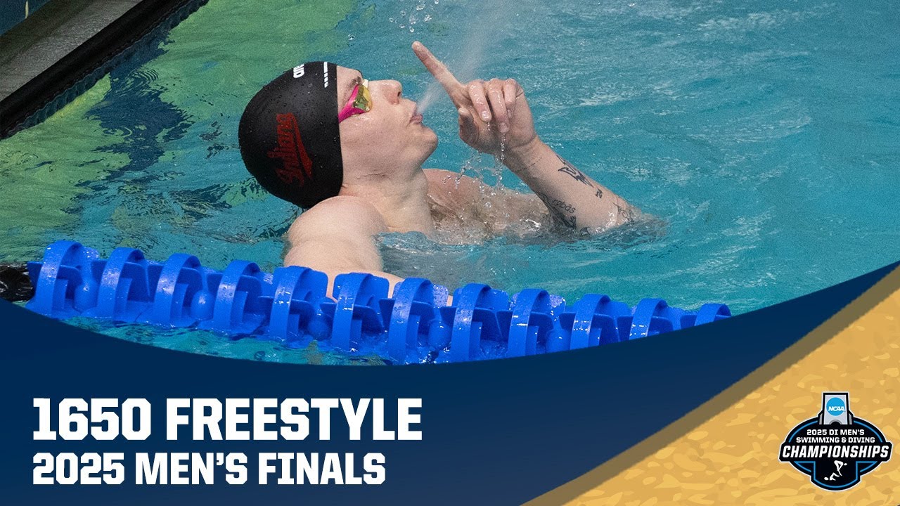 Men's 1650 freestyle | 2025 NCAA swimming championships - YouTube