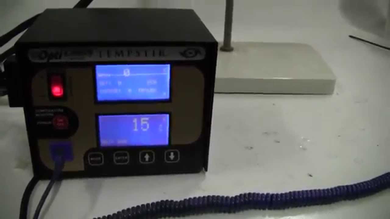 Optichem Tempstir Overhead Stirrer with Controller - YouTube