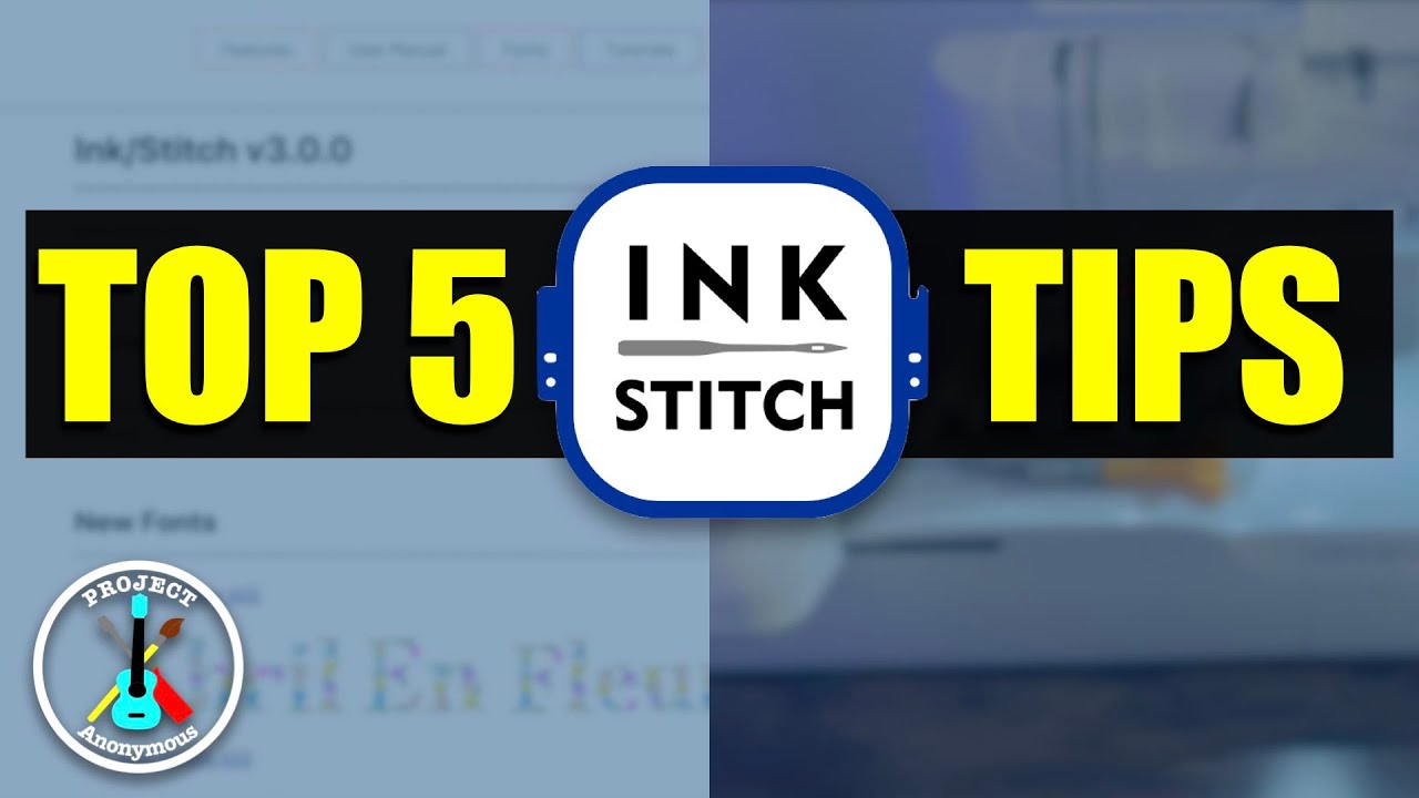 TOP 5 Ink/Stitch Tips for Beginners | FREE Digitizing for Embroidery - YouTube