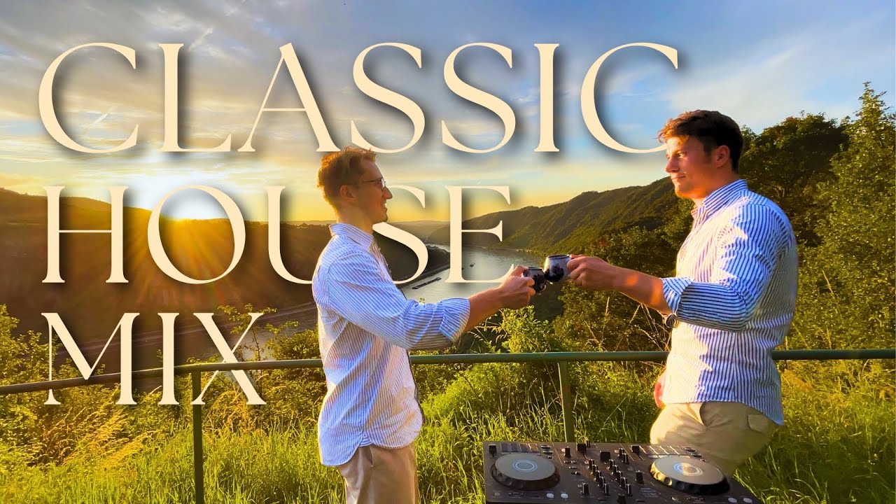 Classic House Music & Dinner - Groovey Sunset River Mountain Mix - YouTube