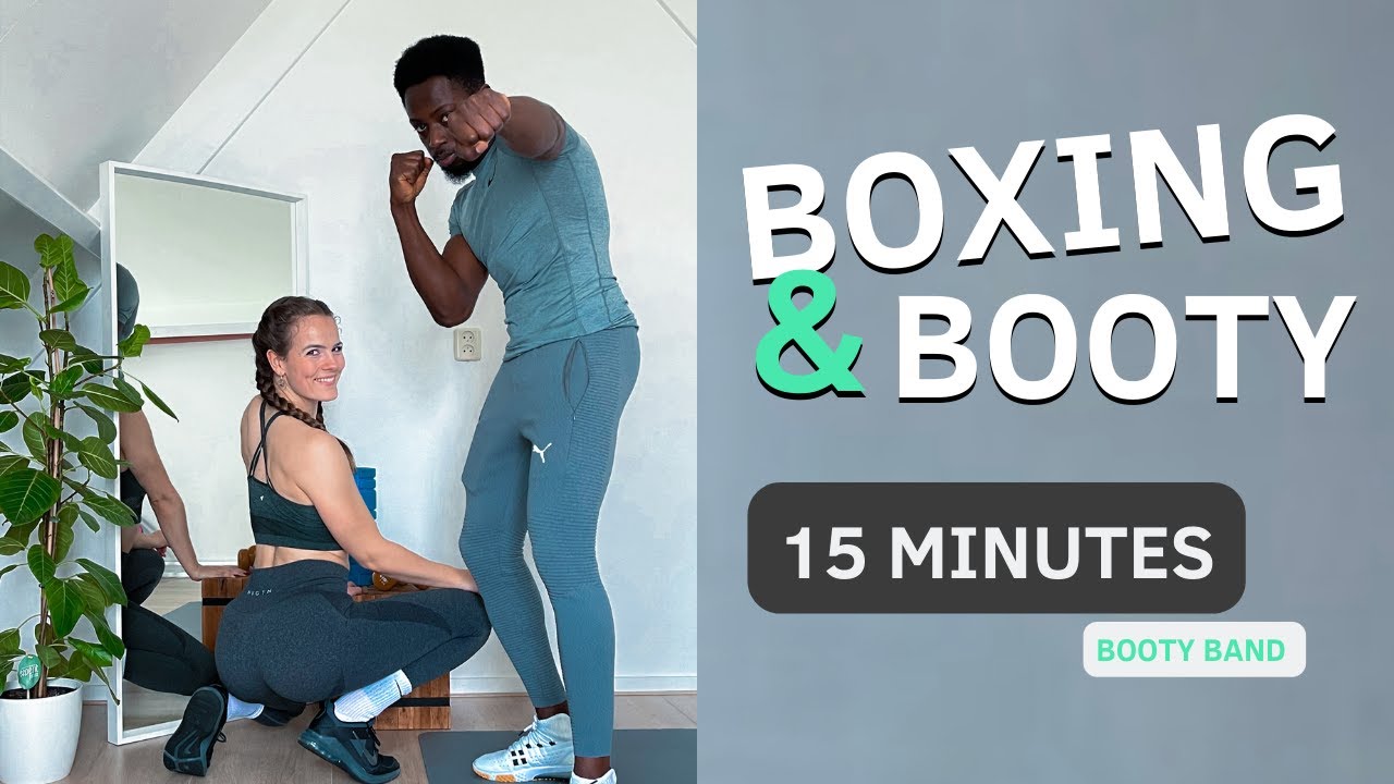 Boxing & Booty at Home | Minimal Equipment | 15 Minute Workout - YouTube