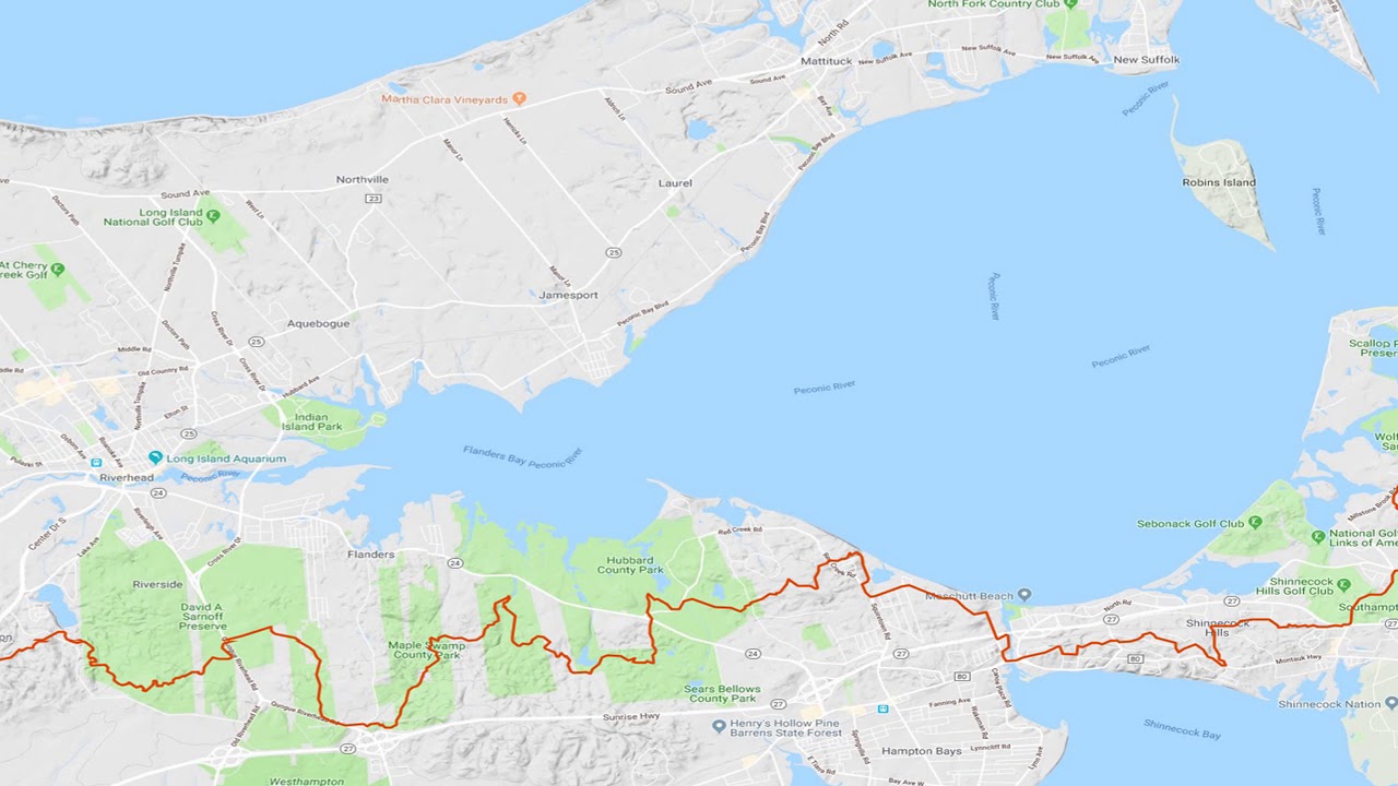 Tour of Long Island's Paumanok Path - YouTube