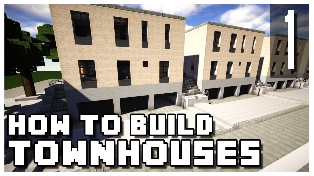 How to Build a Minecraft Townhouse - Part 1 - YouTube