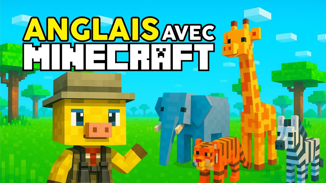 ANGLAIS POUR ENFANTS | APPRENDRE L’ANGLAIS AVEC MINECRAFT | LES ANIMAUX ...