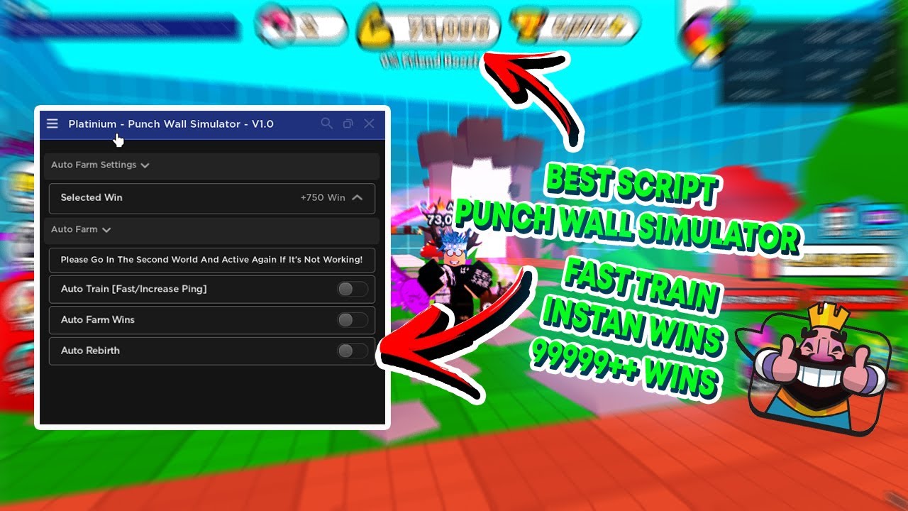 Best Punch Wall Simulator Roblox Script/Hack Pastebin | Fast Training ...