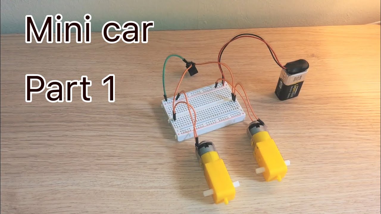 Mini car project part 1: the circuit - YouTube