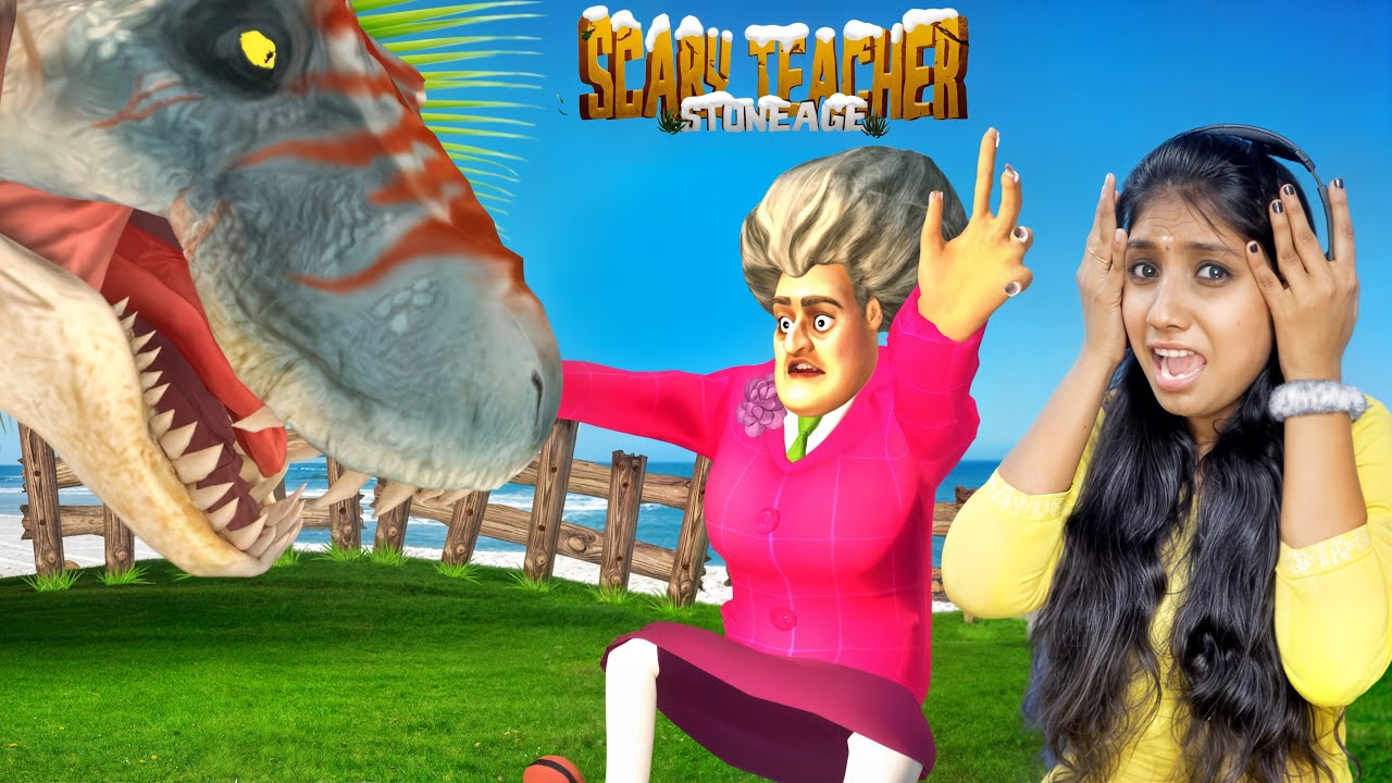 SCARY TEACHER Pranked with Jurassic Park Dinosaur 😂 |Jeni Gaming 2.0 ...