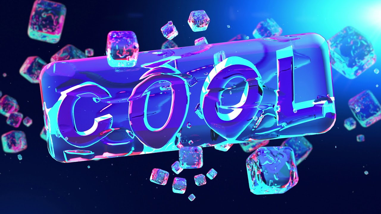 Cool 3D Text Background video | Footage | Screensaver - YouTube