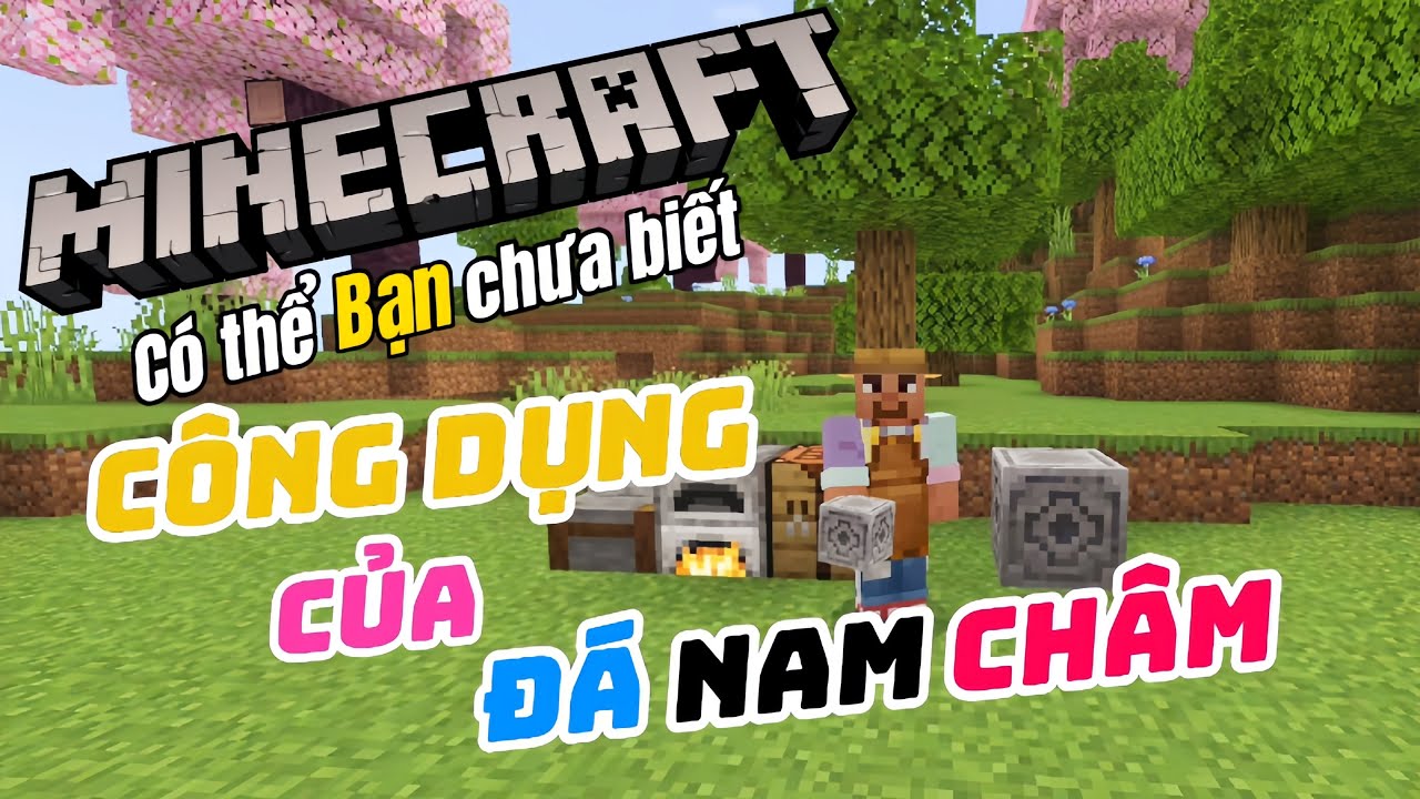 HD MINECRAFT P4: CÔNG DỤNG CỦA ĐÁ NAM CHÂM TRONG MINECRAFT - YouTube