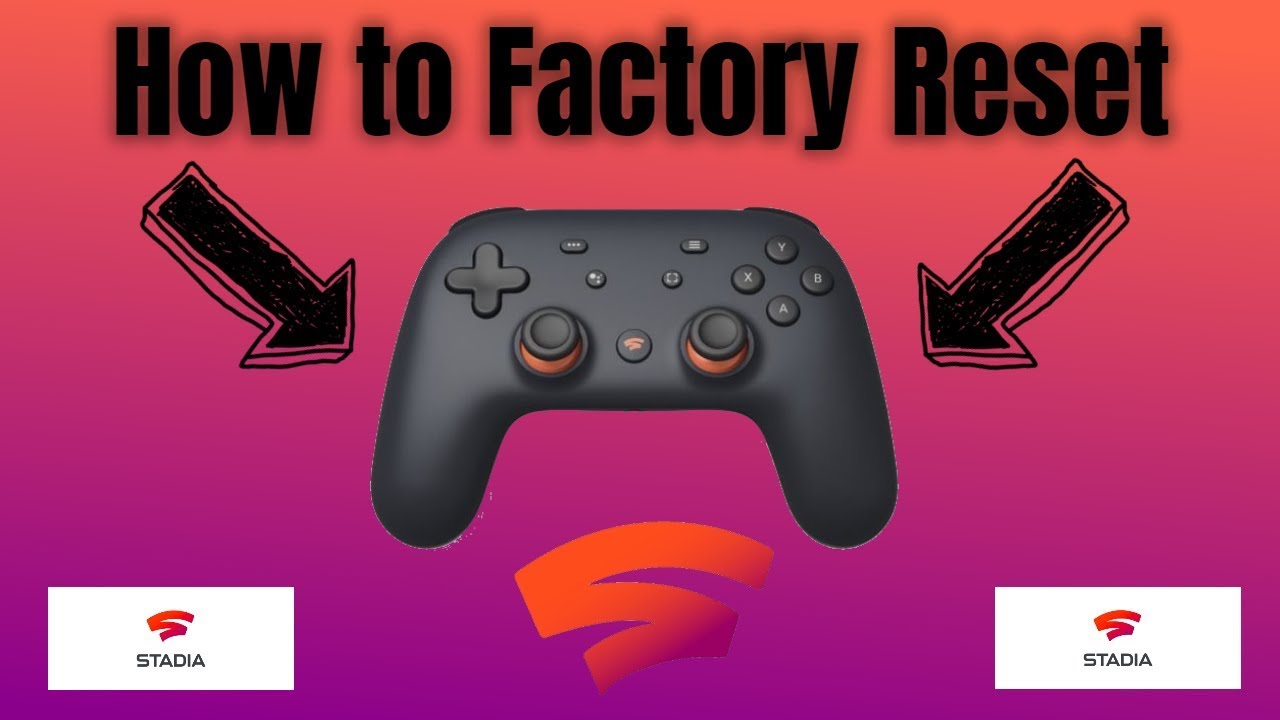 How Factory reset your Stadia Controller - YouTube