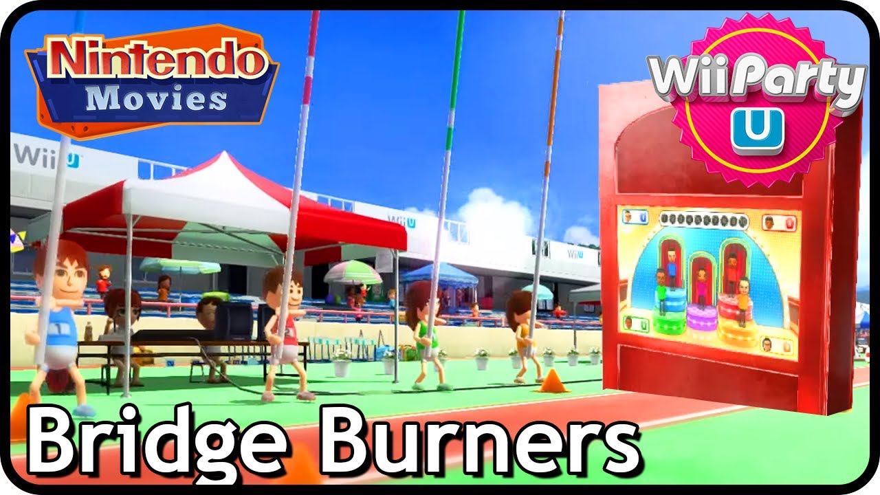 Wii Party U - Bridge Burners (4 Players, Hard, Maurits, Rik, Danique ...